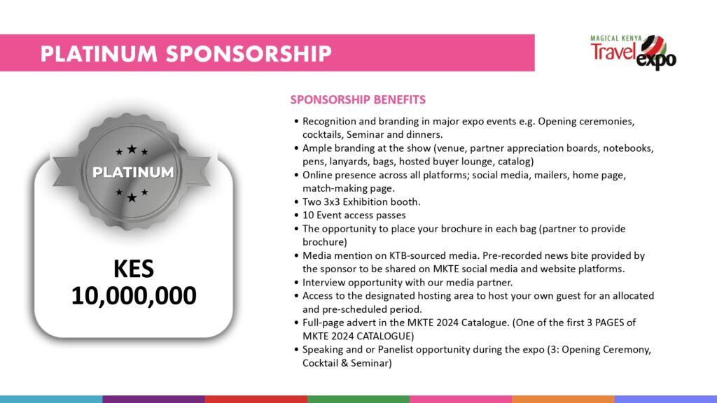 SPONSORSHIP – Magical Kenya Travel Expo